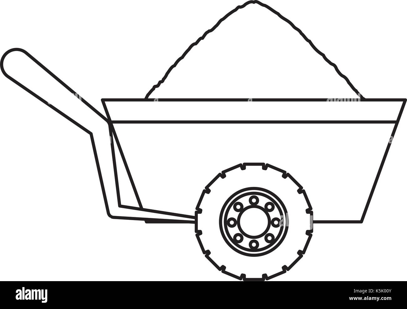 construction wheelbarrow icon Stock Vector Image & Art - Alamy