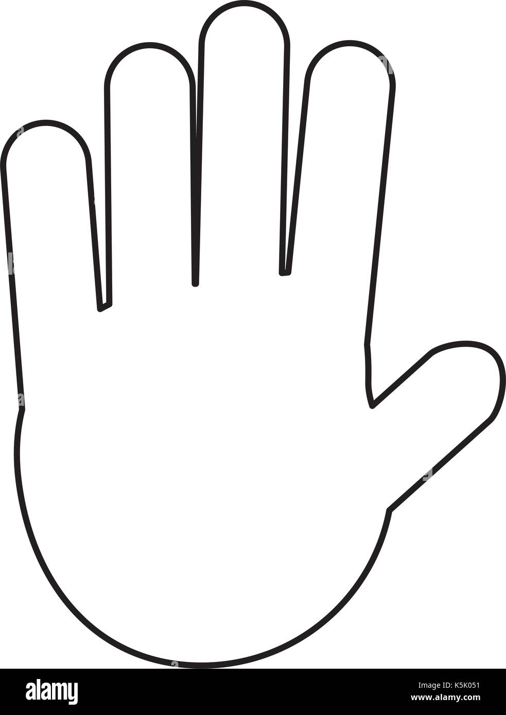 human hand icon Stock Vector Image & Art - Alamy