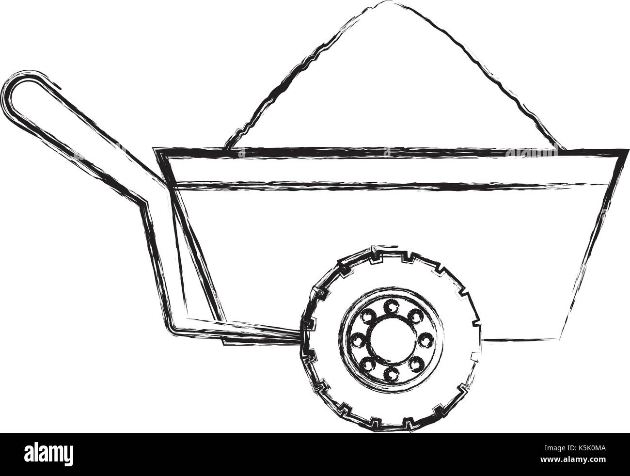 construction wheelbarrow icon Stock Vector Image & Art - Alamy