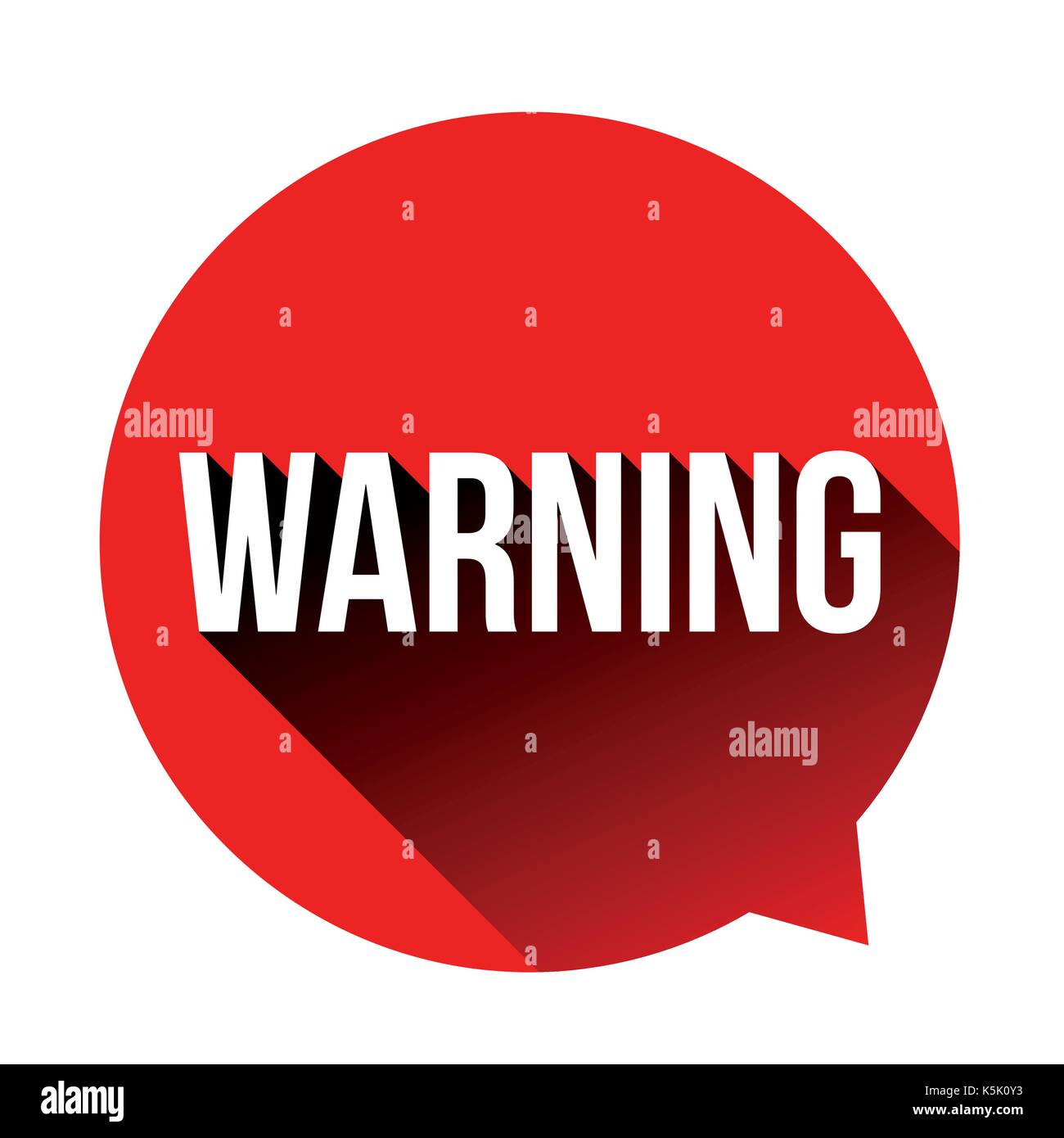 Warning sign red vector Stock Vector Images - Alamy