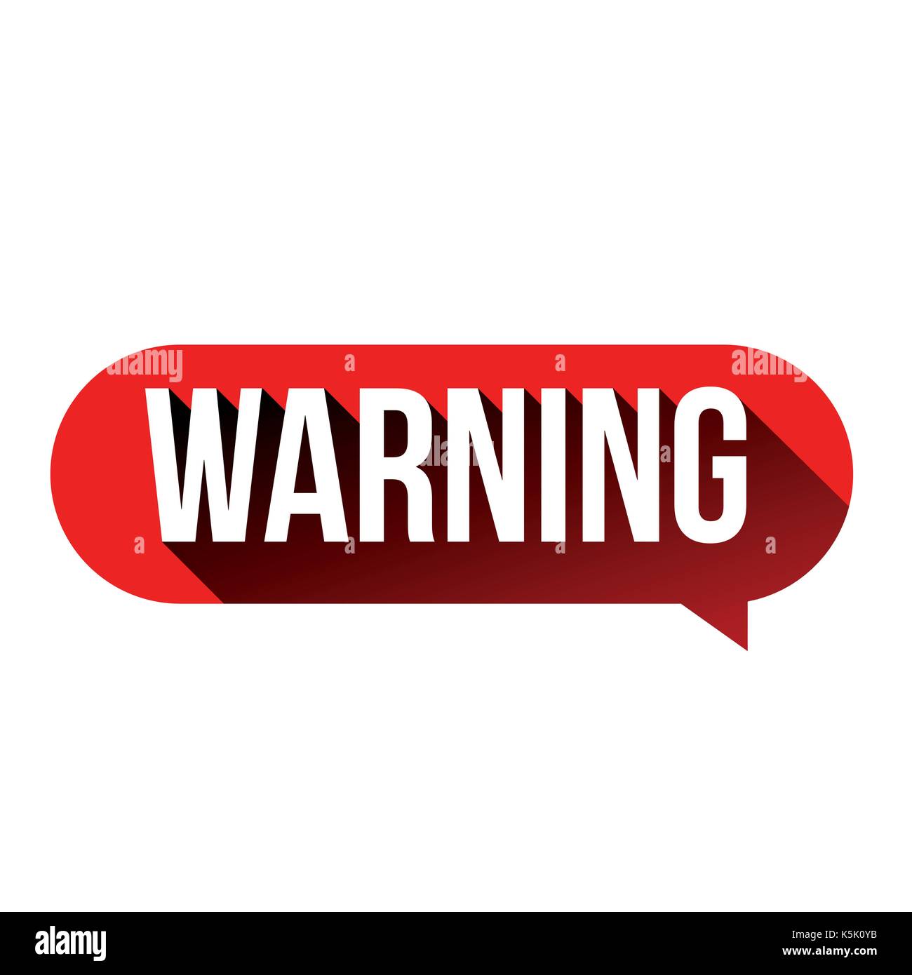 Warning sign red vector Stock Vector Image & Art - Alamy