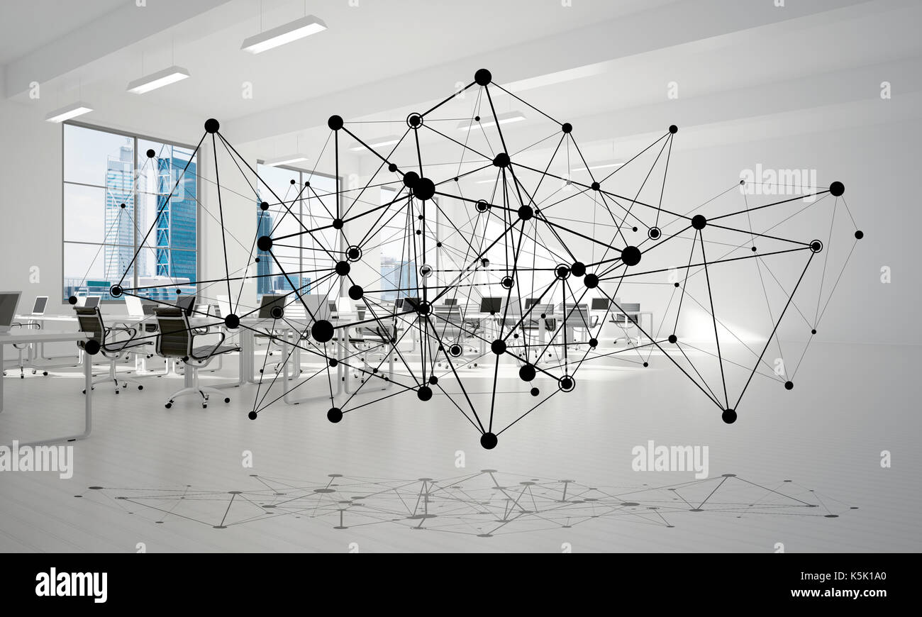 Networking and wireless connection as concept for effective modern ...