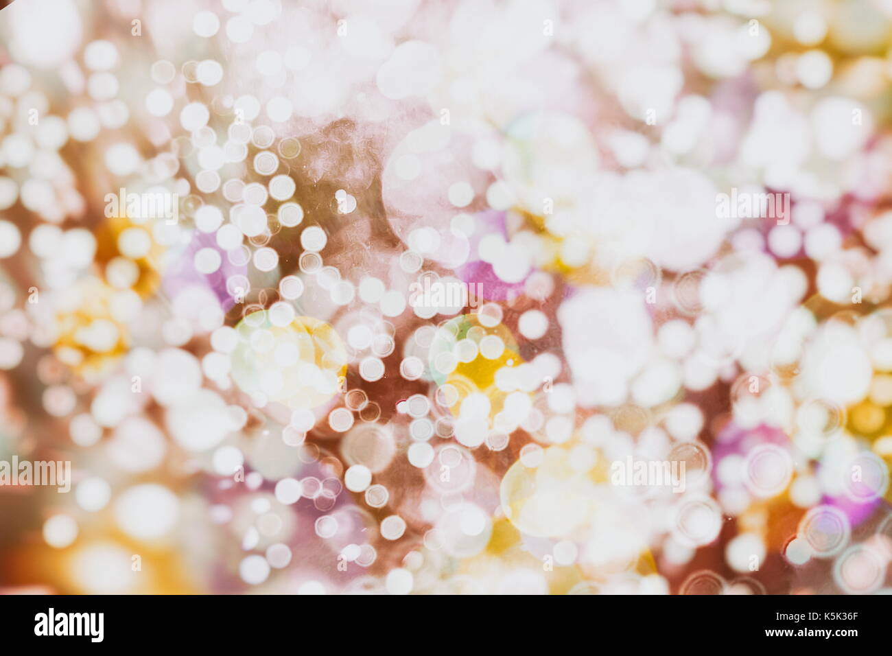 Bright light spots abstract bokeh blurred texture background Stock ...