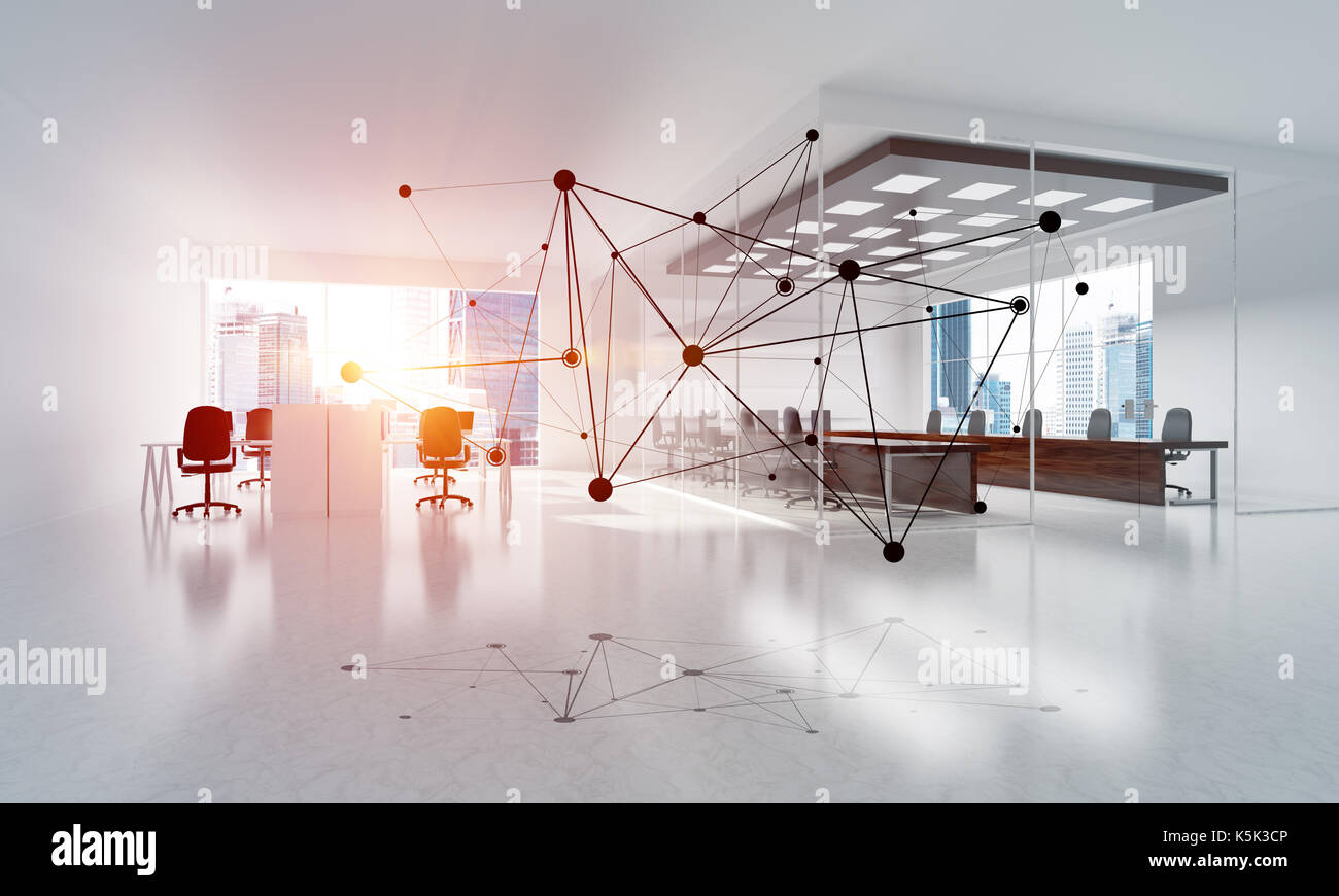 Networking and wireless connection as concept for effective modern ...