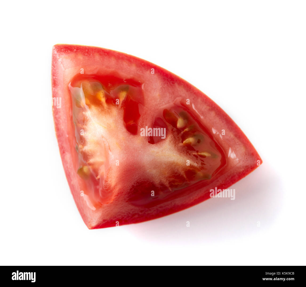 tomato slice isolated on white background, top view Stock Photo - Alamy
