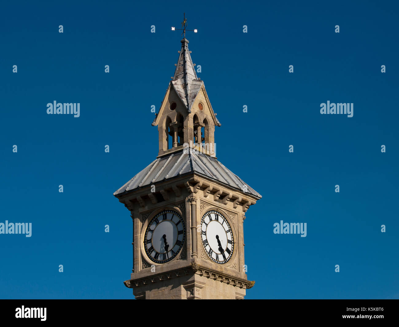 Prince Albert memorial clock on The Square, Barnstaple, Devon, UK Stock ...