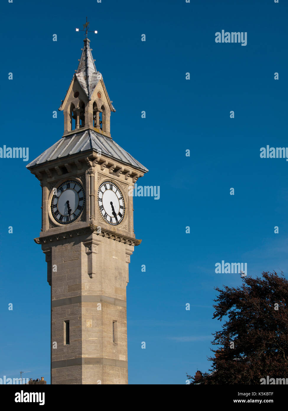 Prince Albert memorial clock on The Square, Barnstaple, Devon, UK Stock ...