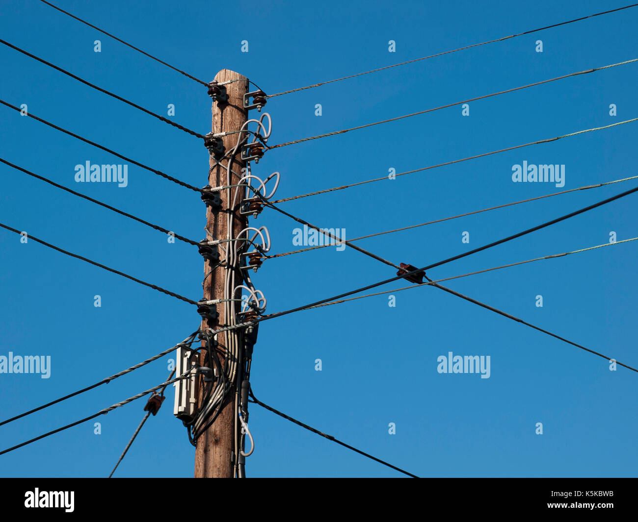 Wooden telegraph pole uk hi-res stock photography and images - Alamy