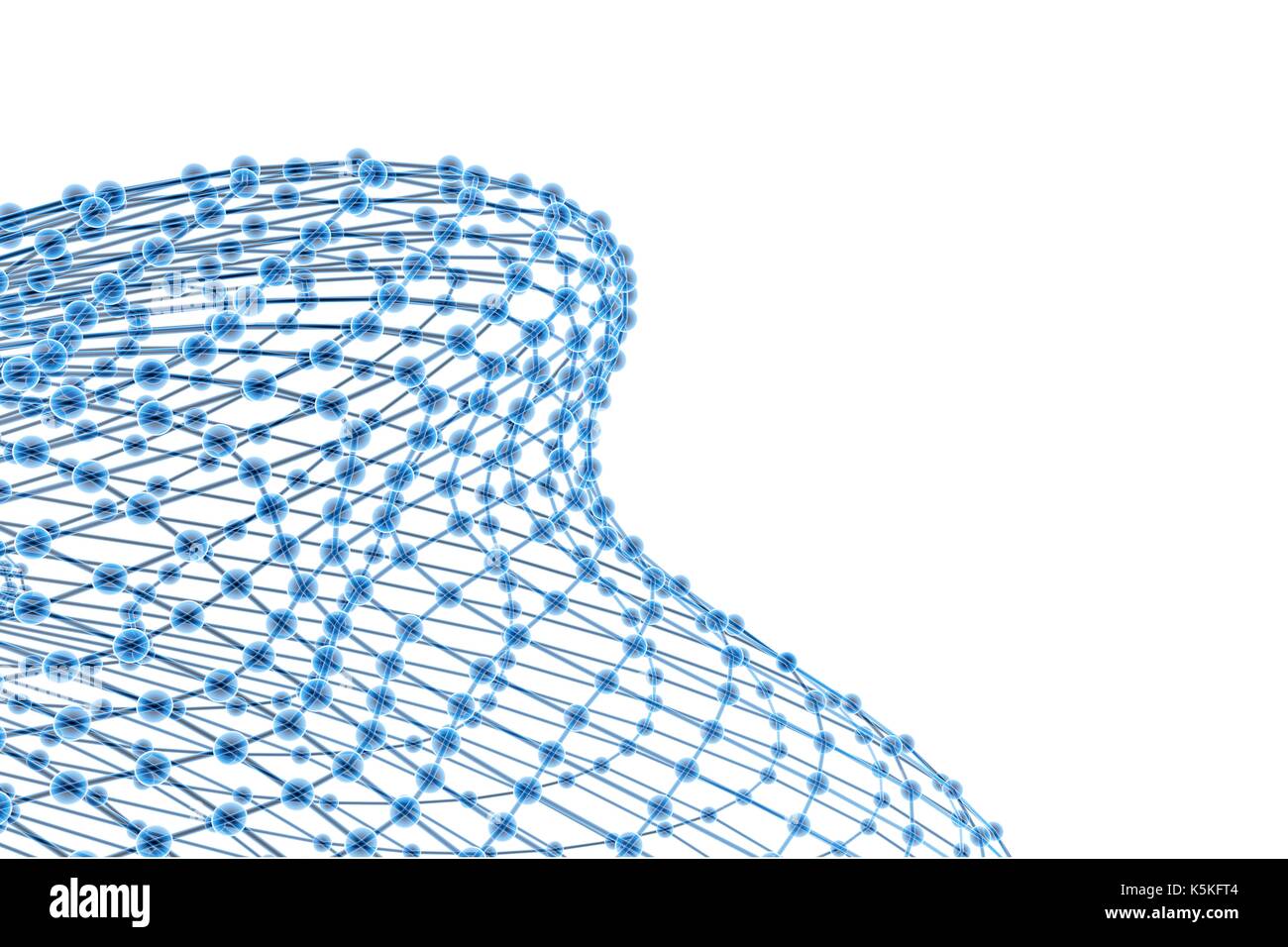 Abstract grid background made of spheres and connecting lines Stock ...