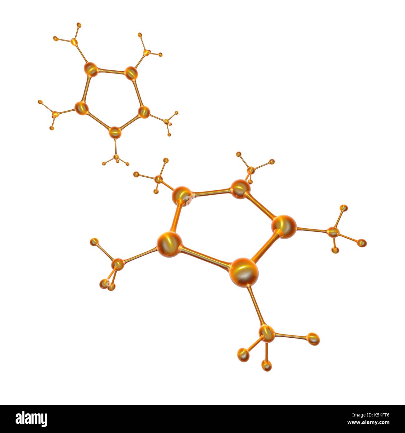 Abstract molecule model, illustration Stock Photo - Alamy