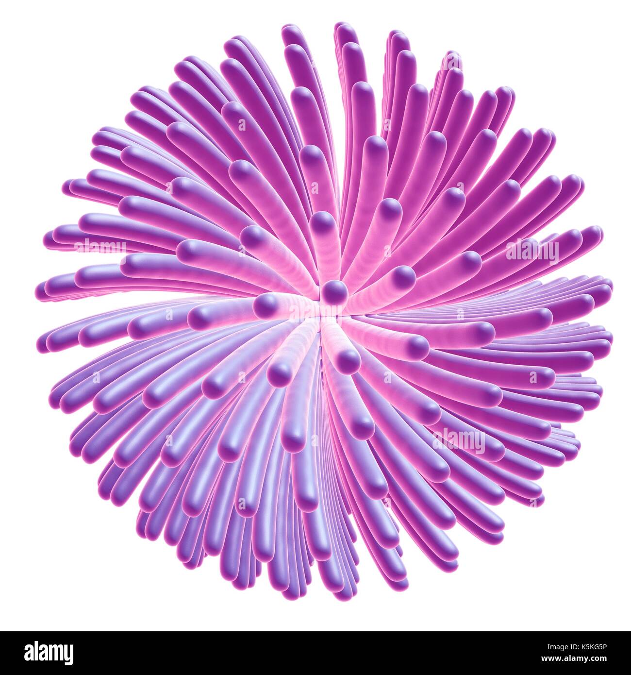 Illustration of a retrovirus virus particle Stock Photo - Alamy