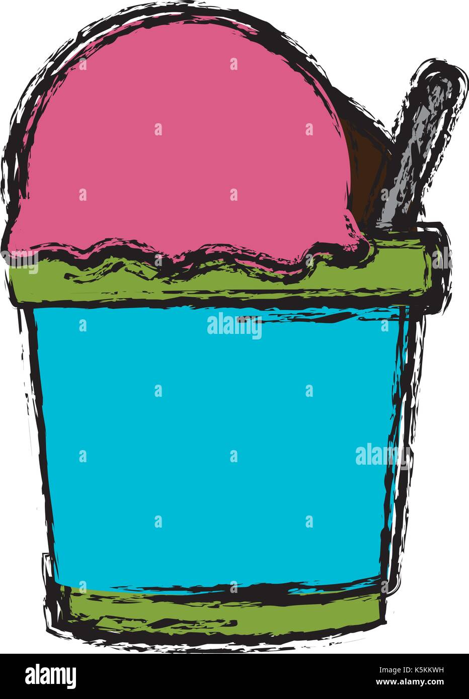 Ice cream cone nuts Stock Vector Images - Alamy