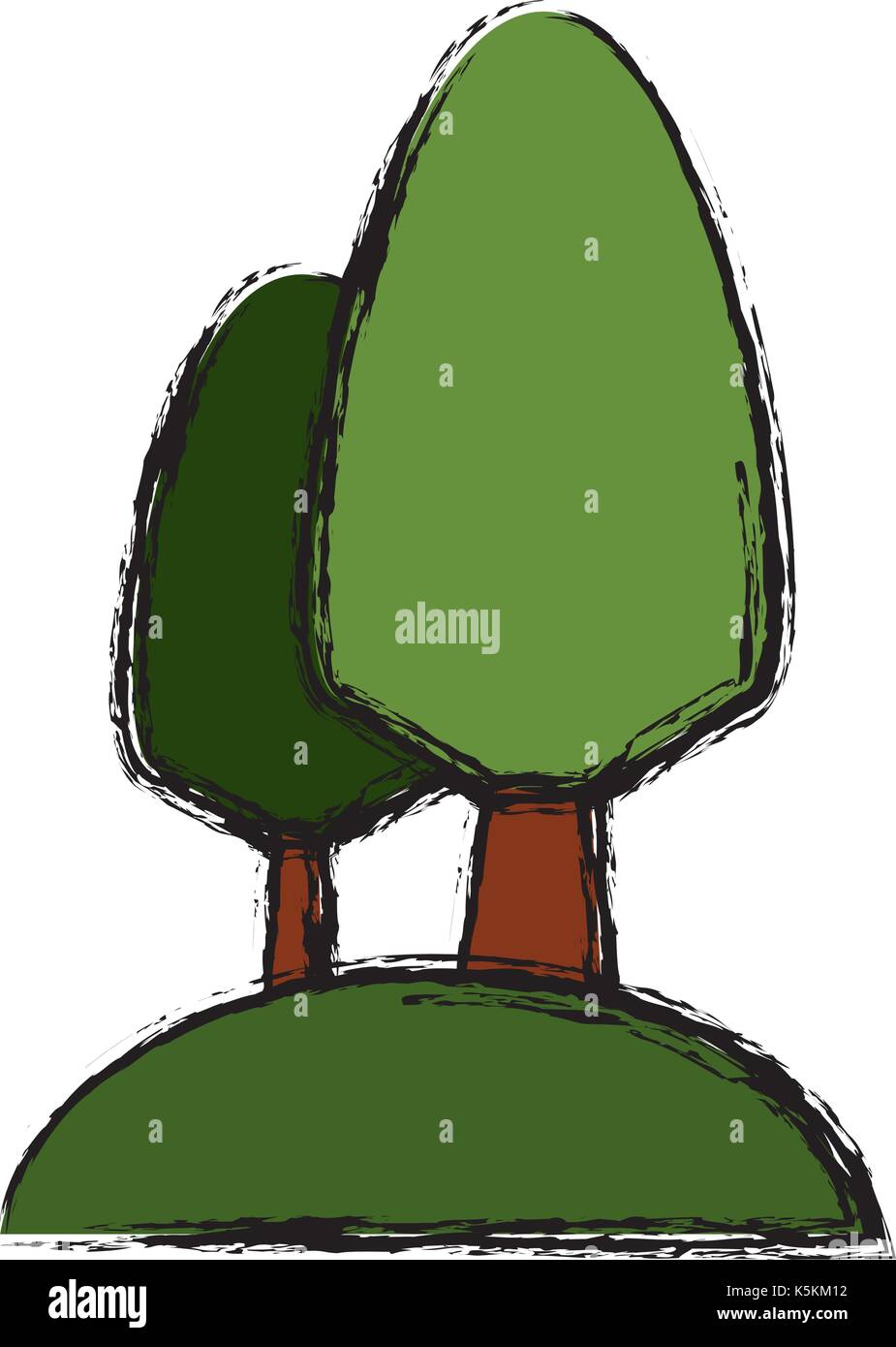 cartoon big tree Stock Vector Image & Art - Alamy