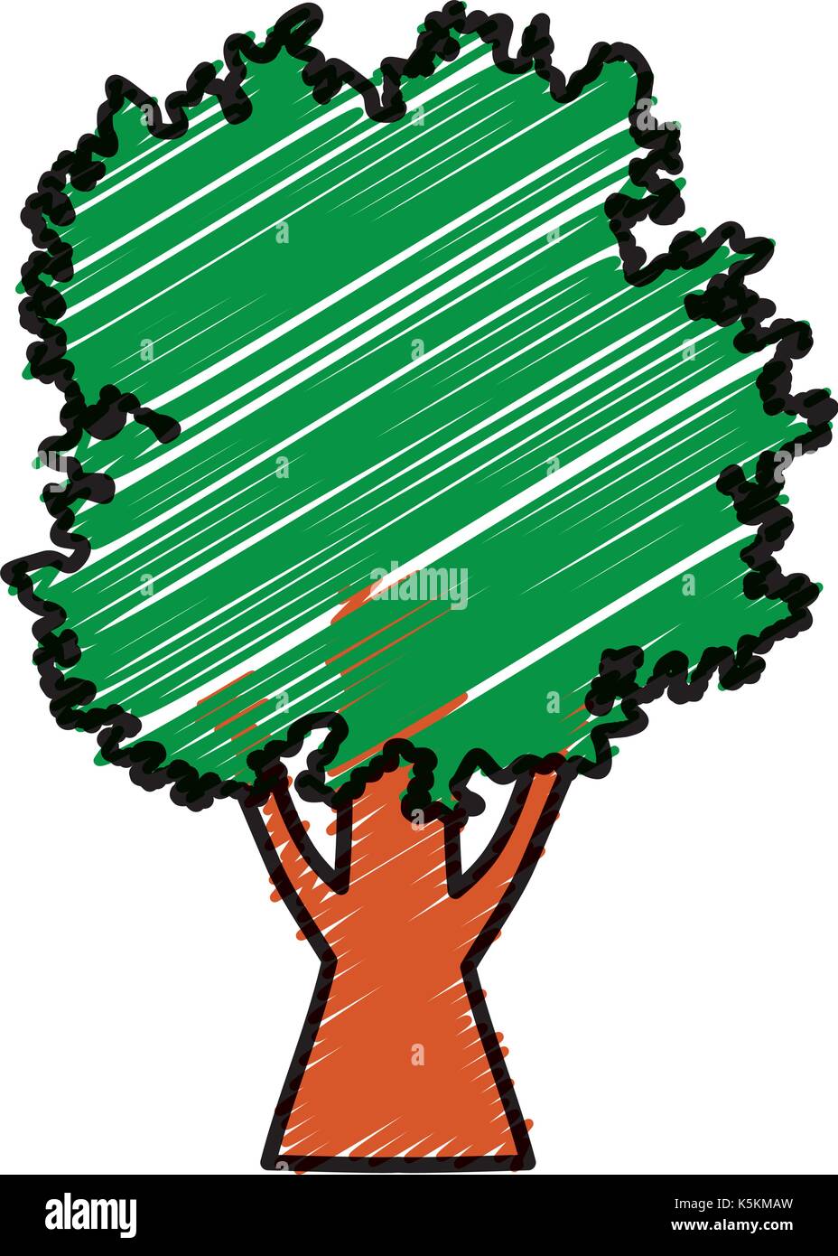 cartoon big tree Stock Vector Image & Art - Alamy