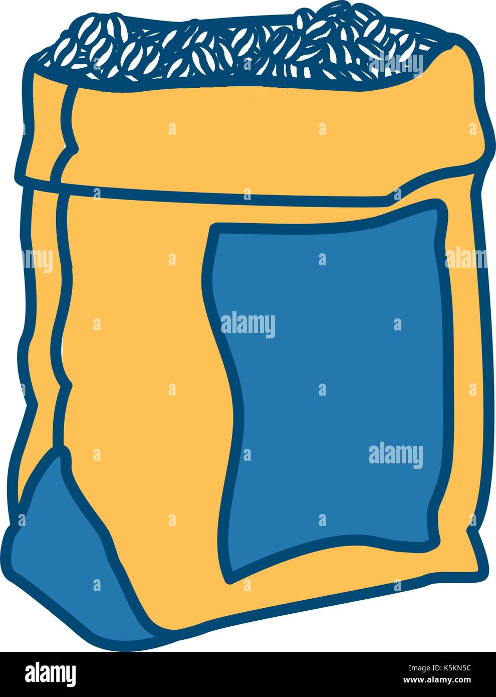 Blue bean bag Stock Vector Images - Alamy