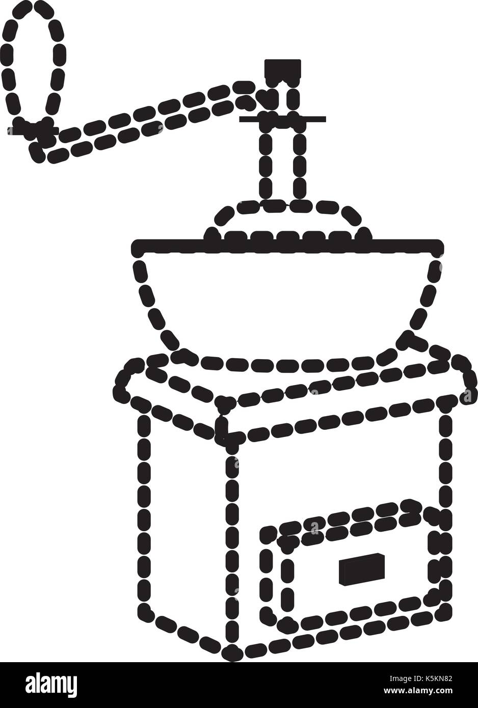 Industrial coffee grinder Stock Vector Images - Alamy