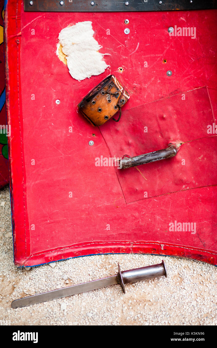 Gladiator shield hi-res stock photography and images - Alamy