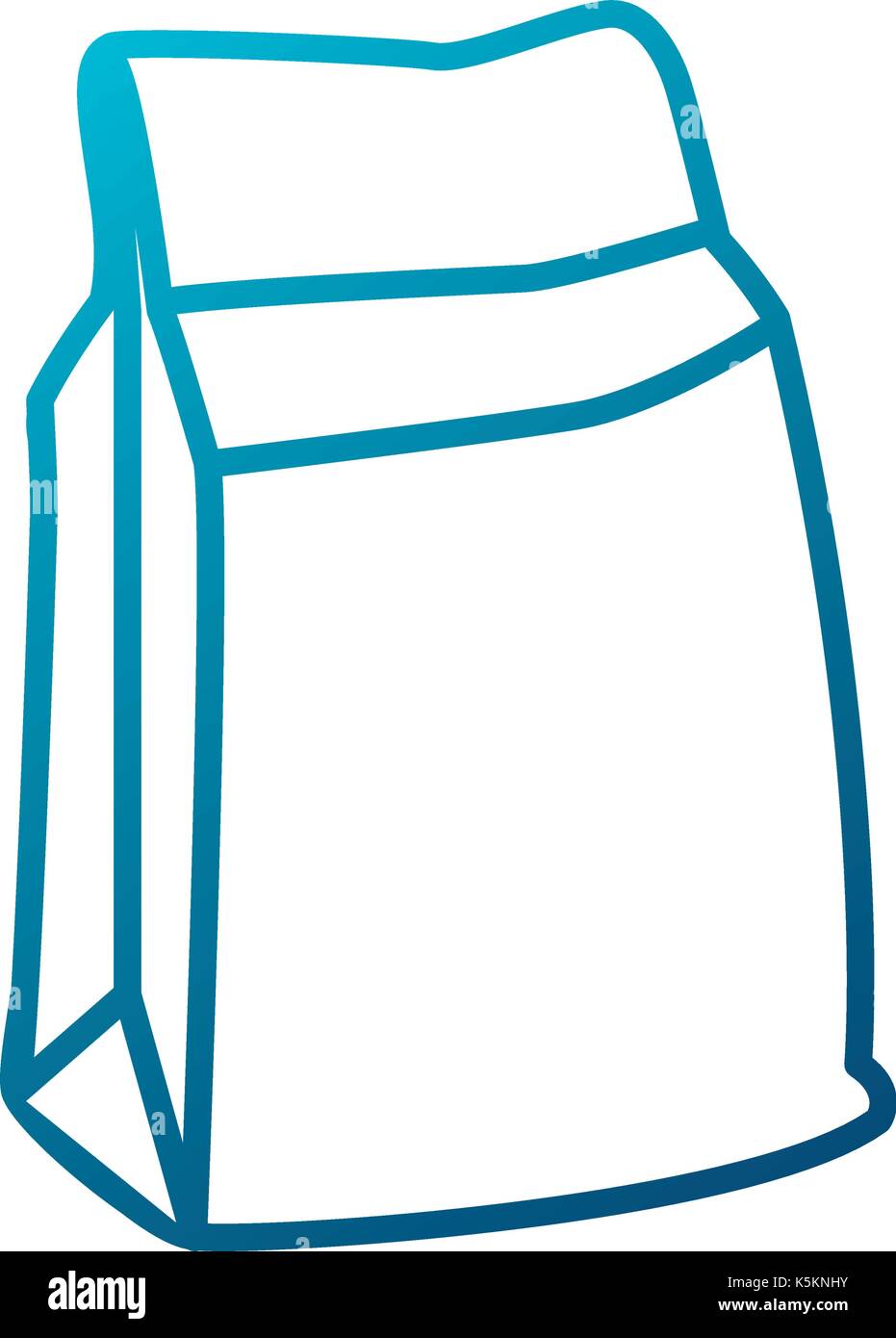 Blue paper bag black Stock Vector Images - Alamy