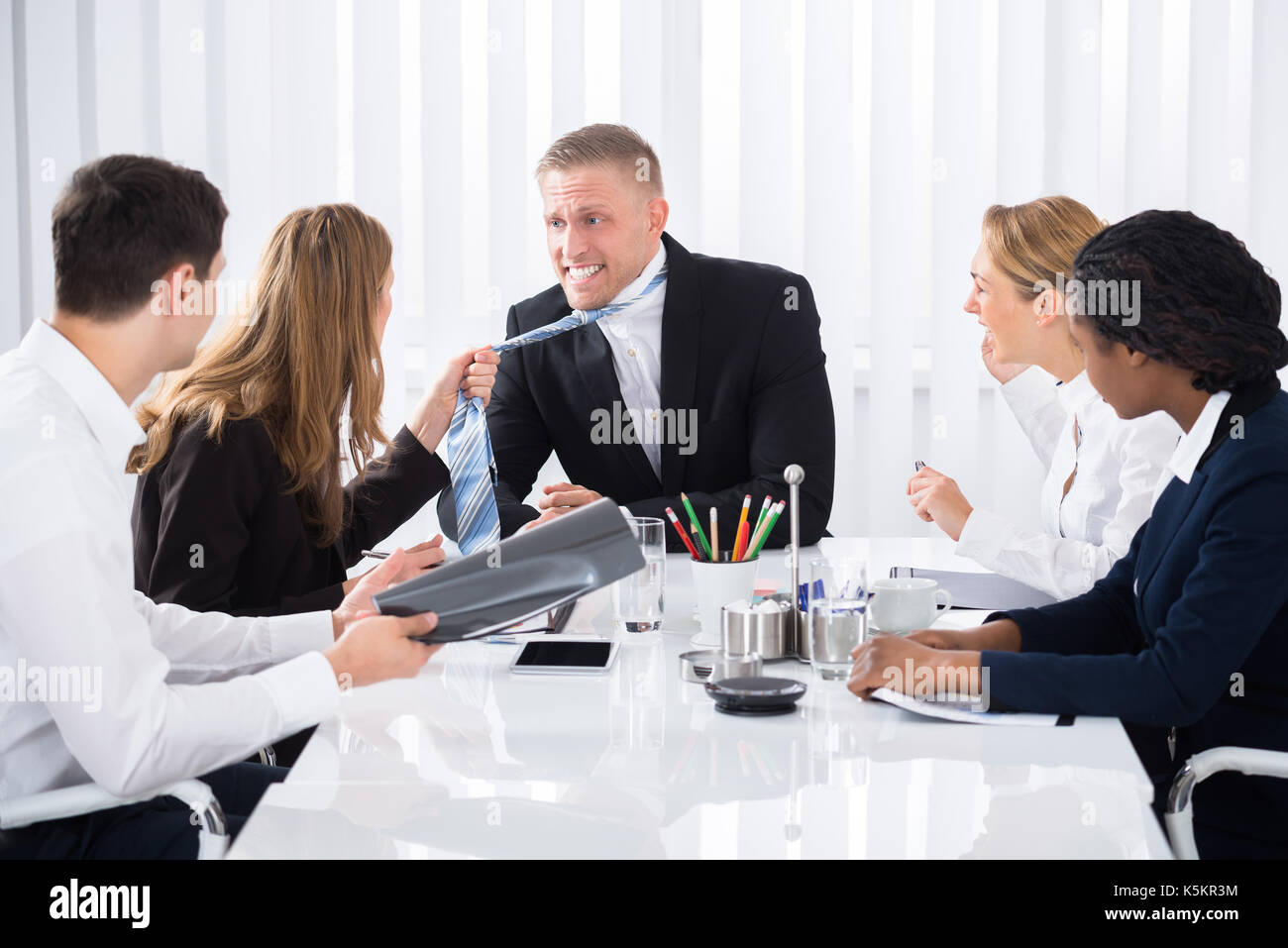 Work meeting boss angry hi-res stock photography and images - Alamy