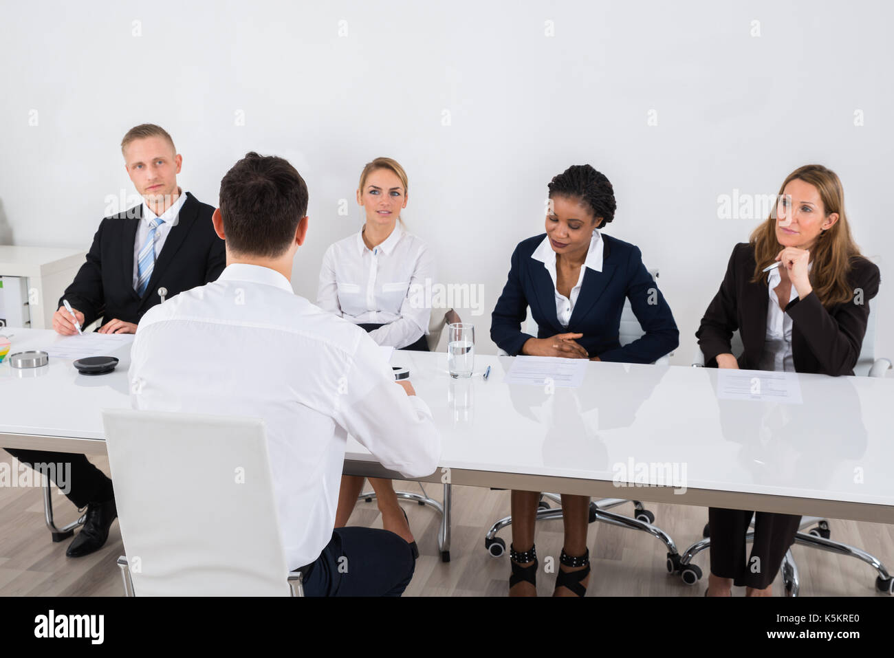 Panel interview black woman hi-res stock photography and images - Alamy