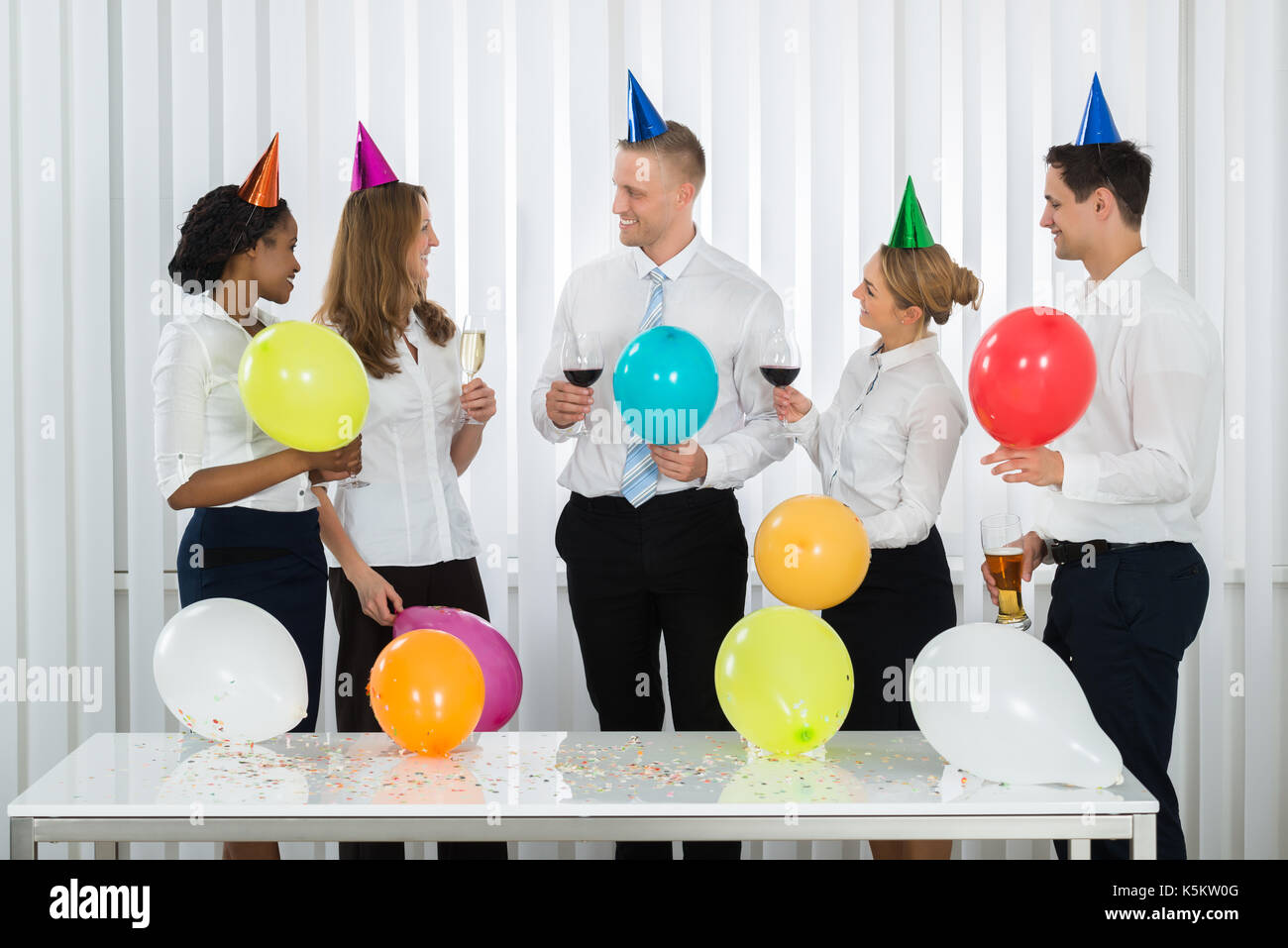 Teamwork Office Multicultural Celebration High Resolution Stock ...