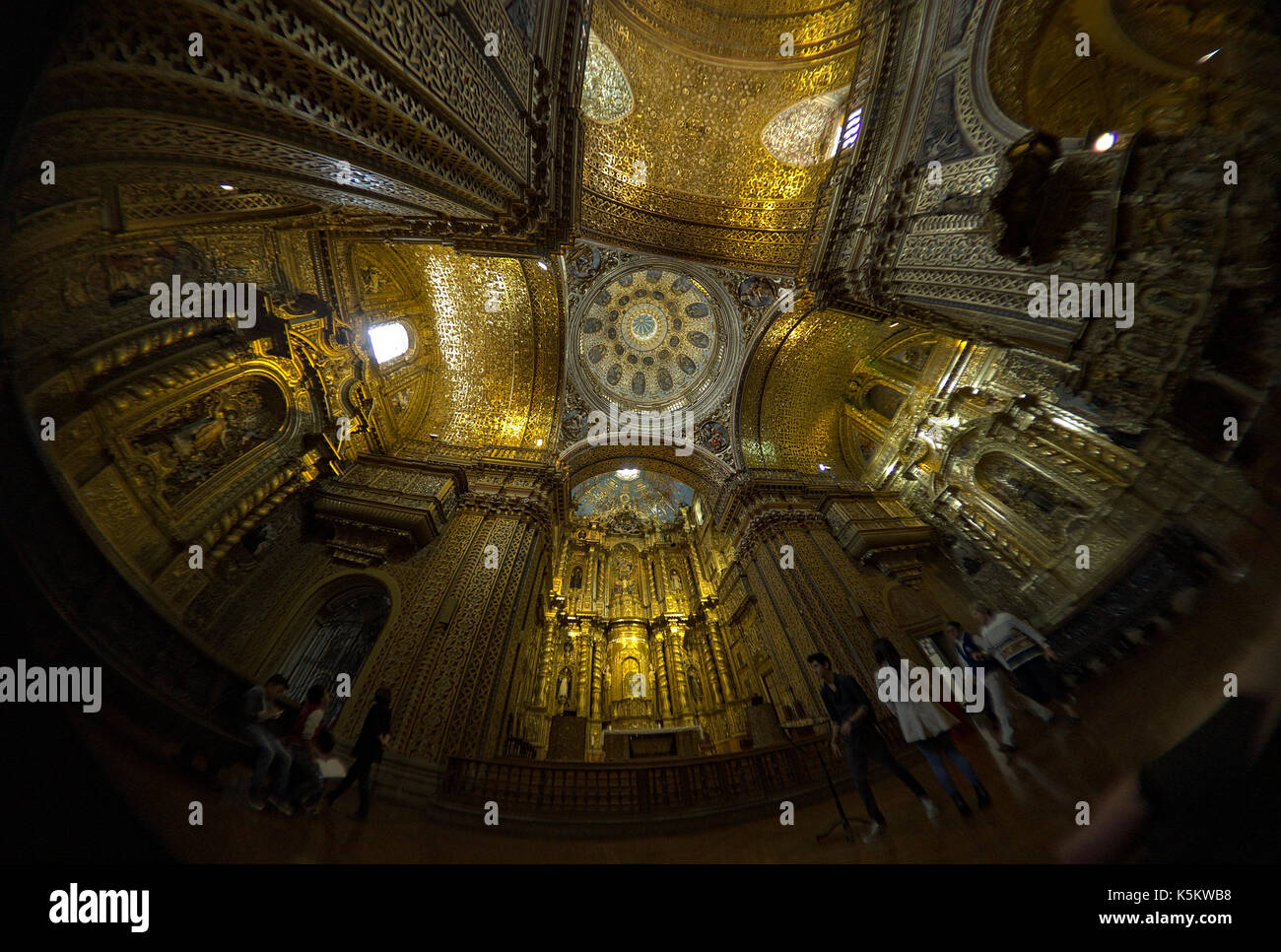 QUITO, ECUADOR - 2017: The Church of the Society of Jesus (Compañía de ...