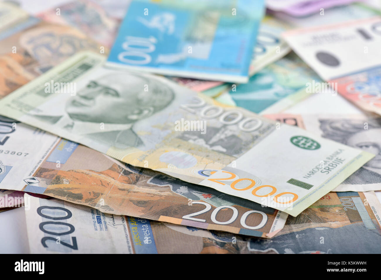 Serbian dinar banknote hi-res stock photography and images - Alamy