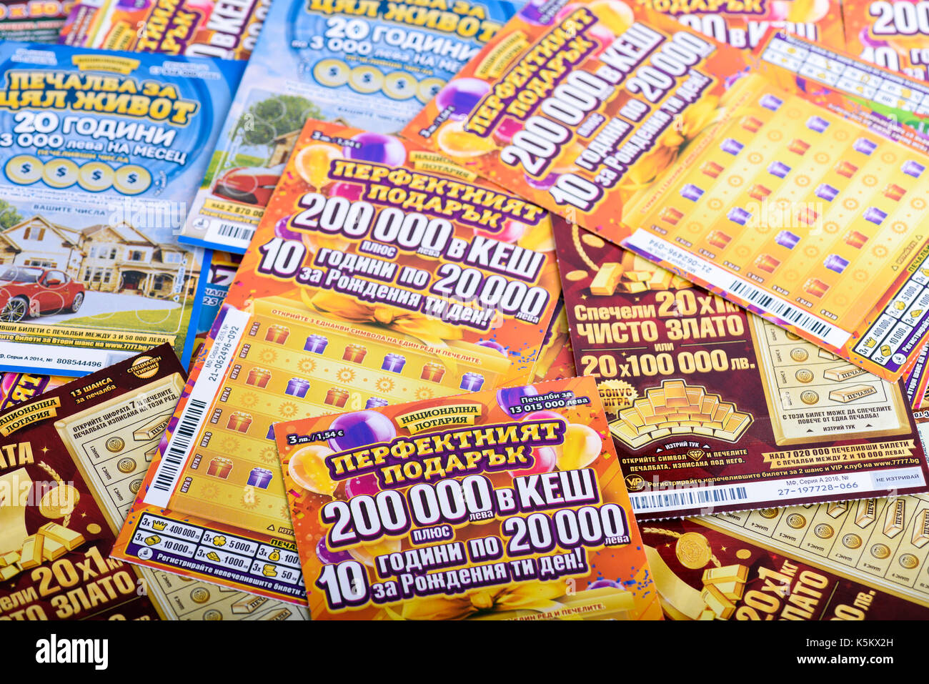 Winning lottery scratch ticket hi-res stock photography and images - Alamy