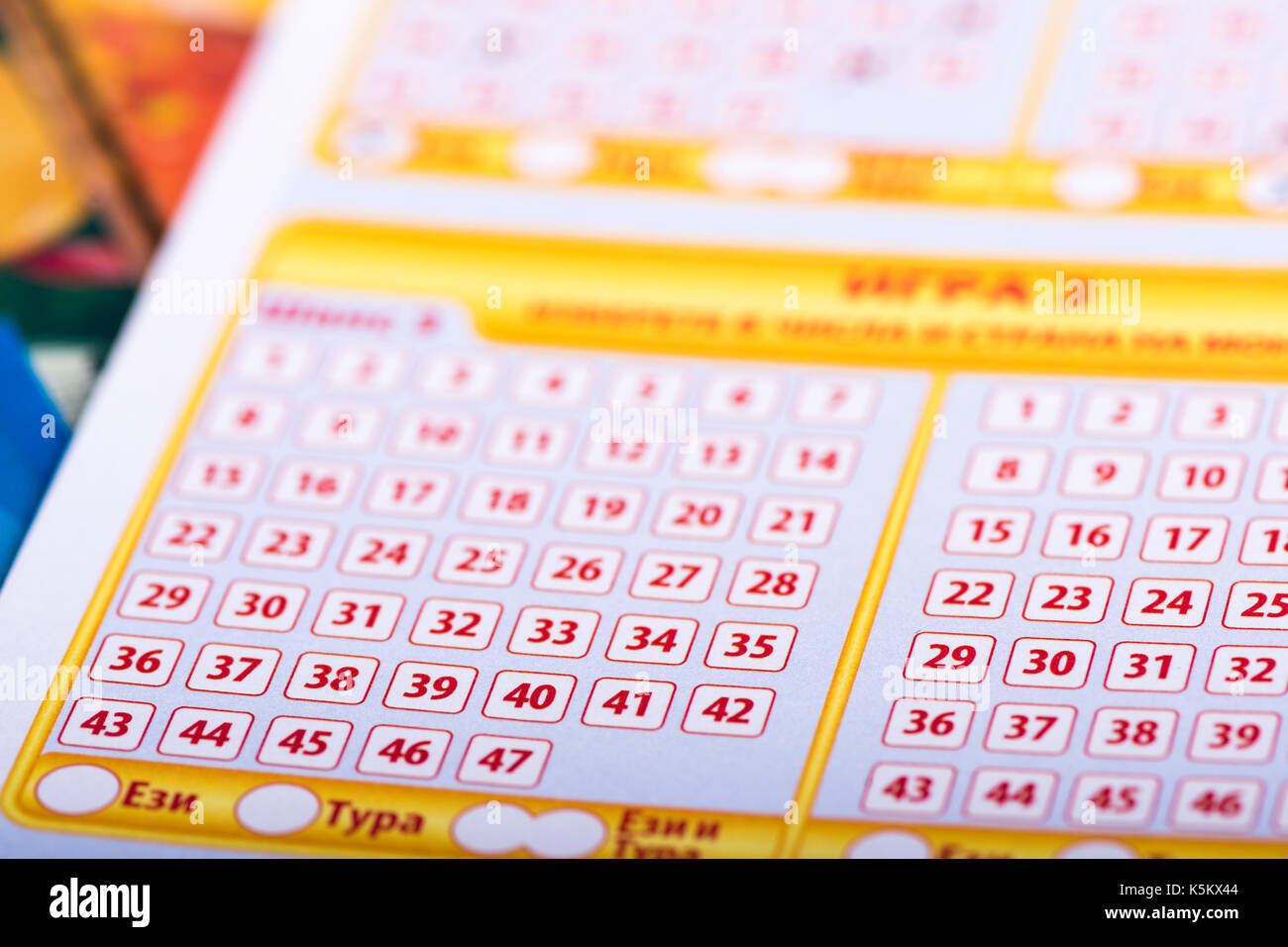 National lottery ticket hi-res stock photography and images - Alamy