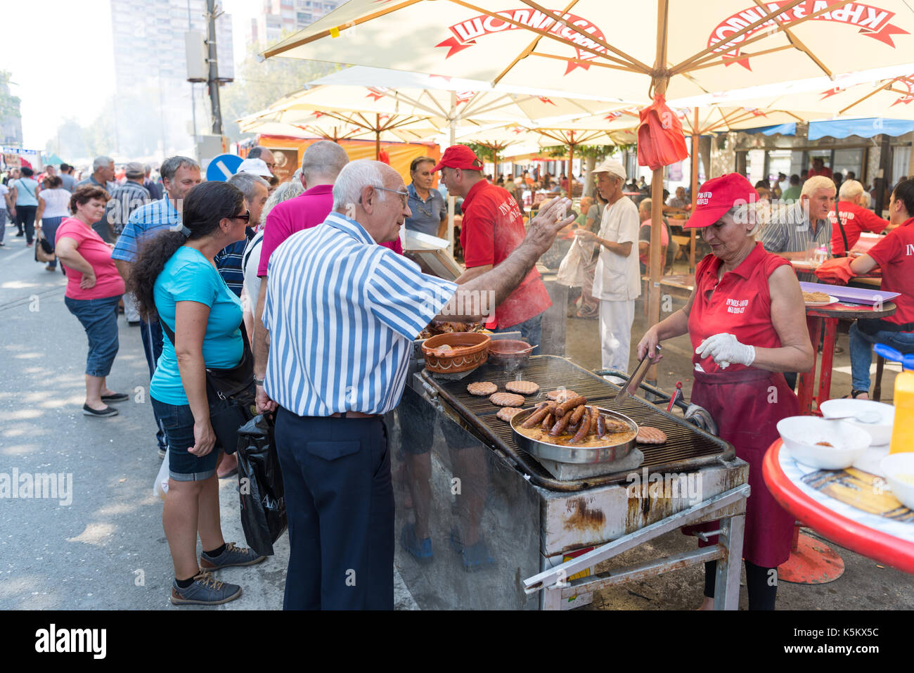 The yearly Leskovac Grill Festival, also known as the barbecue week ...