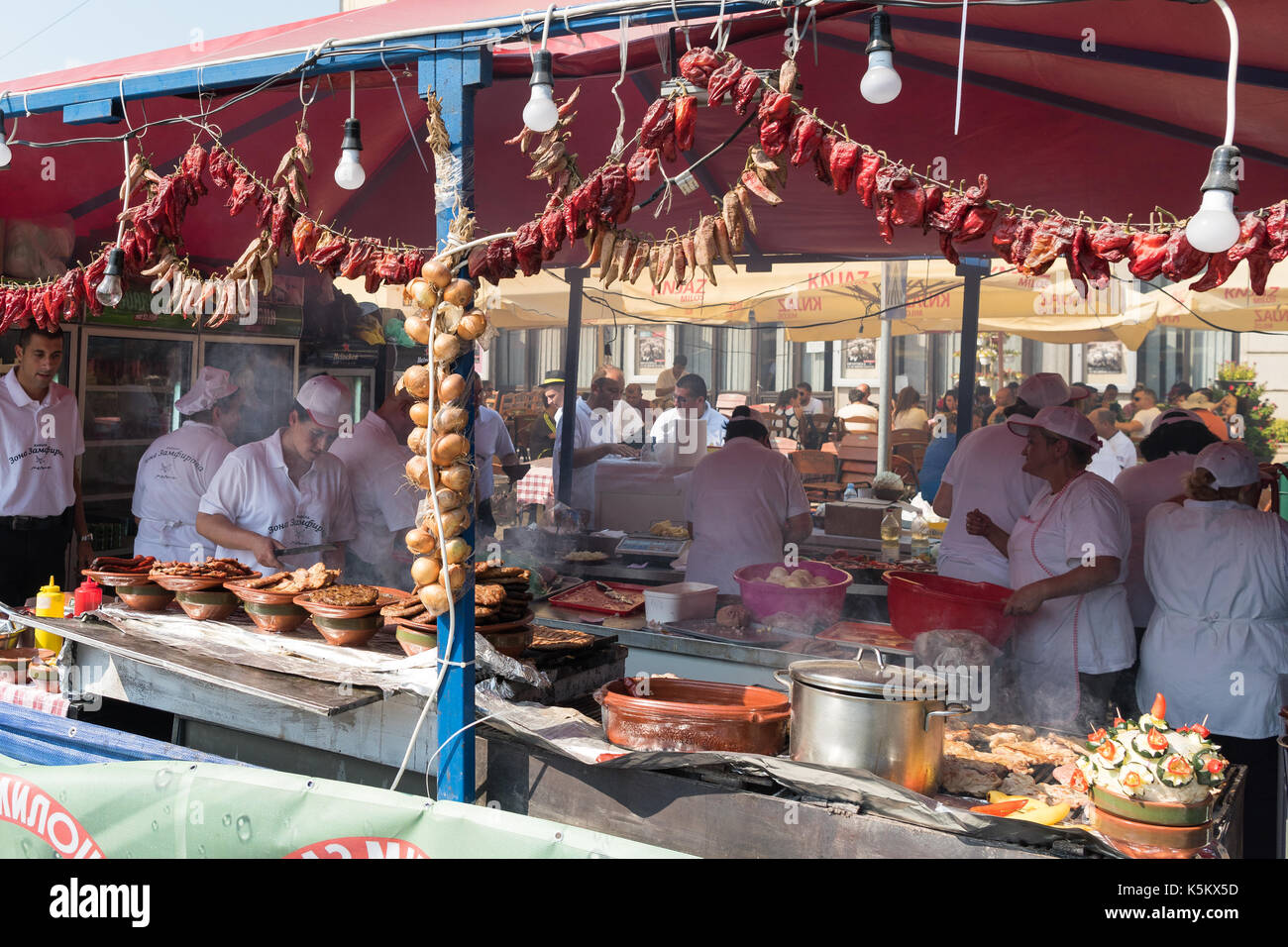 The yearly Leskovac Grill Festival, also known as the barbecue week ...