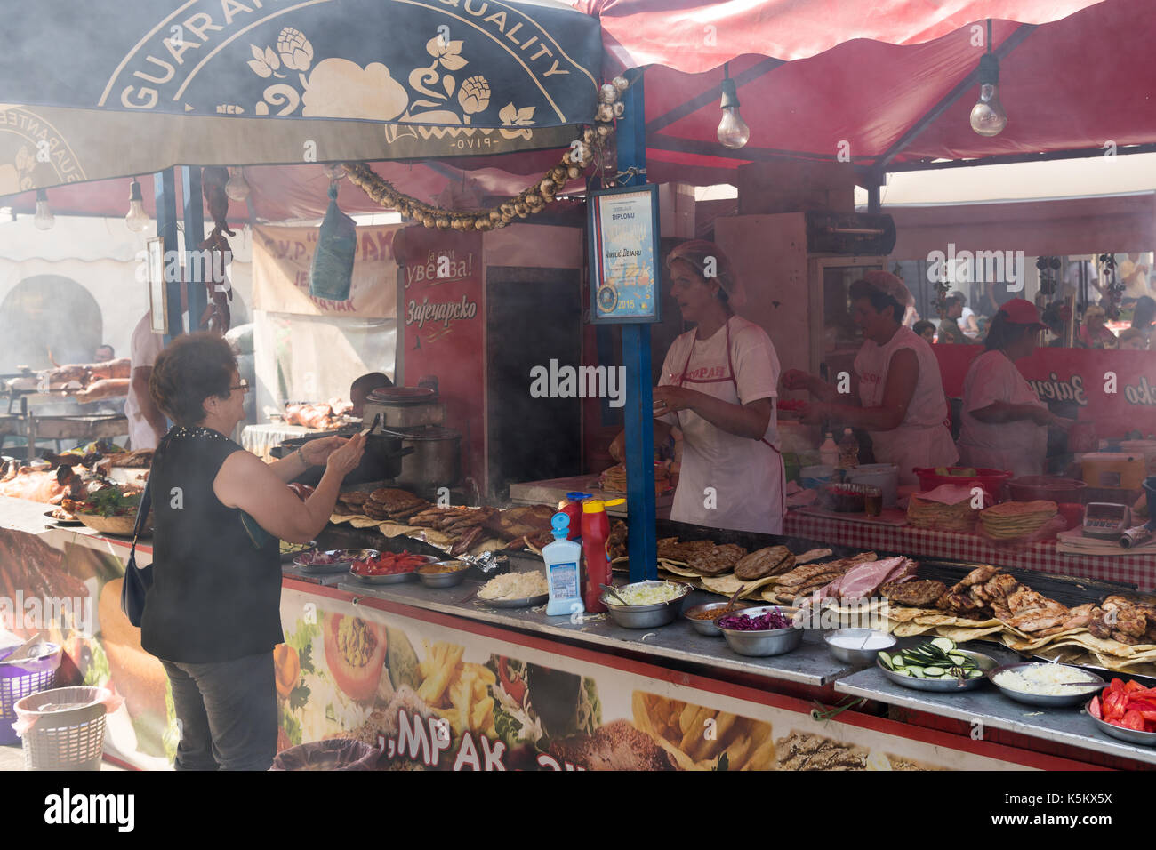 The yearly Leskovac Grill Festival, also known as the barbecue week ...