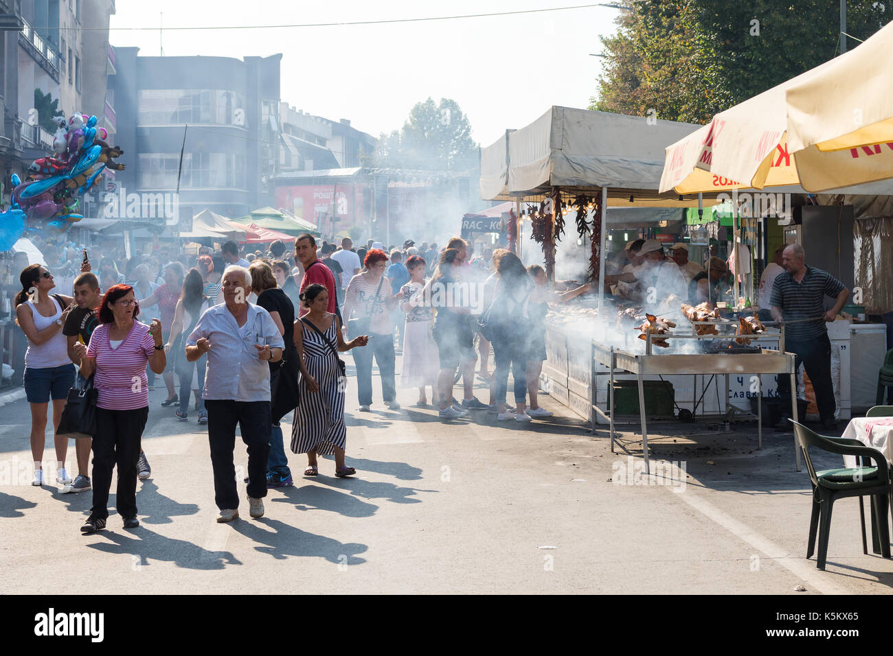 The yearly Leskovac Grill Festival, also known as the barbecue week ...