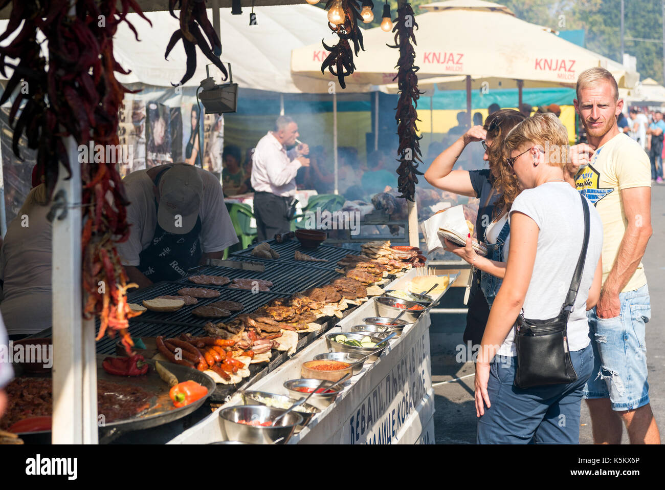 The yearly Leskovac Grill Festival, also known as the barbecue week ...