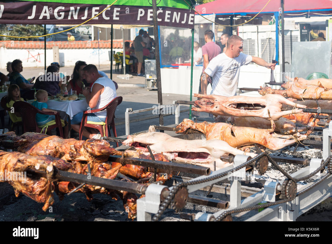The yearly Leskovac Grill Festival, also known as the barbecue week ...
