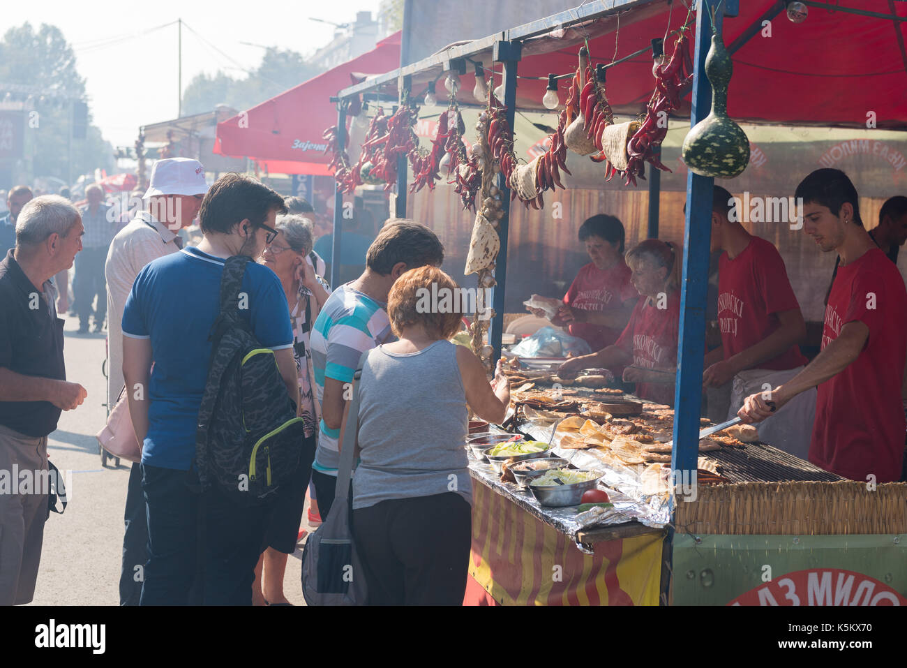 The yearly Leskovac Grill Festival, also known as the barbecue week ...