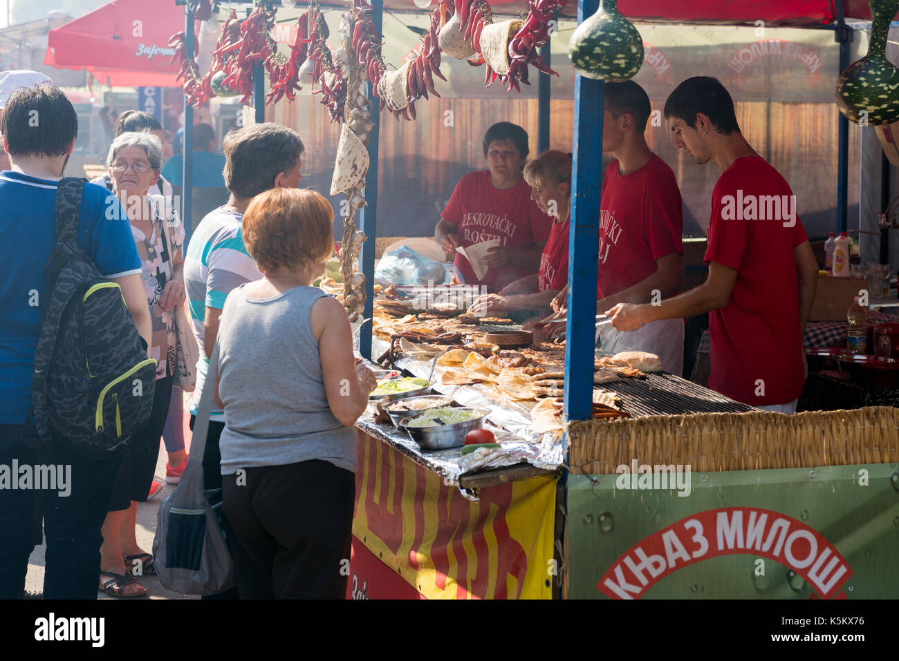 The yearly Leskovac Grill Festival, also known as the barbecue week ...