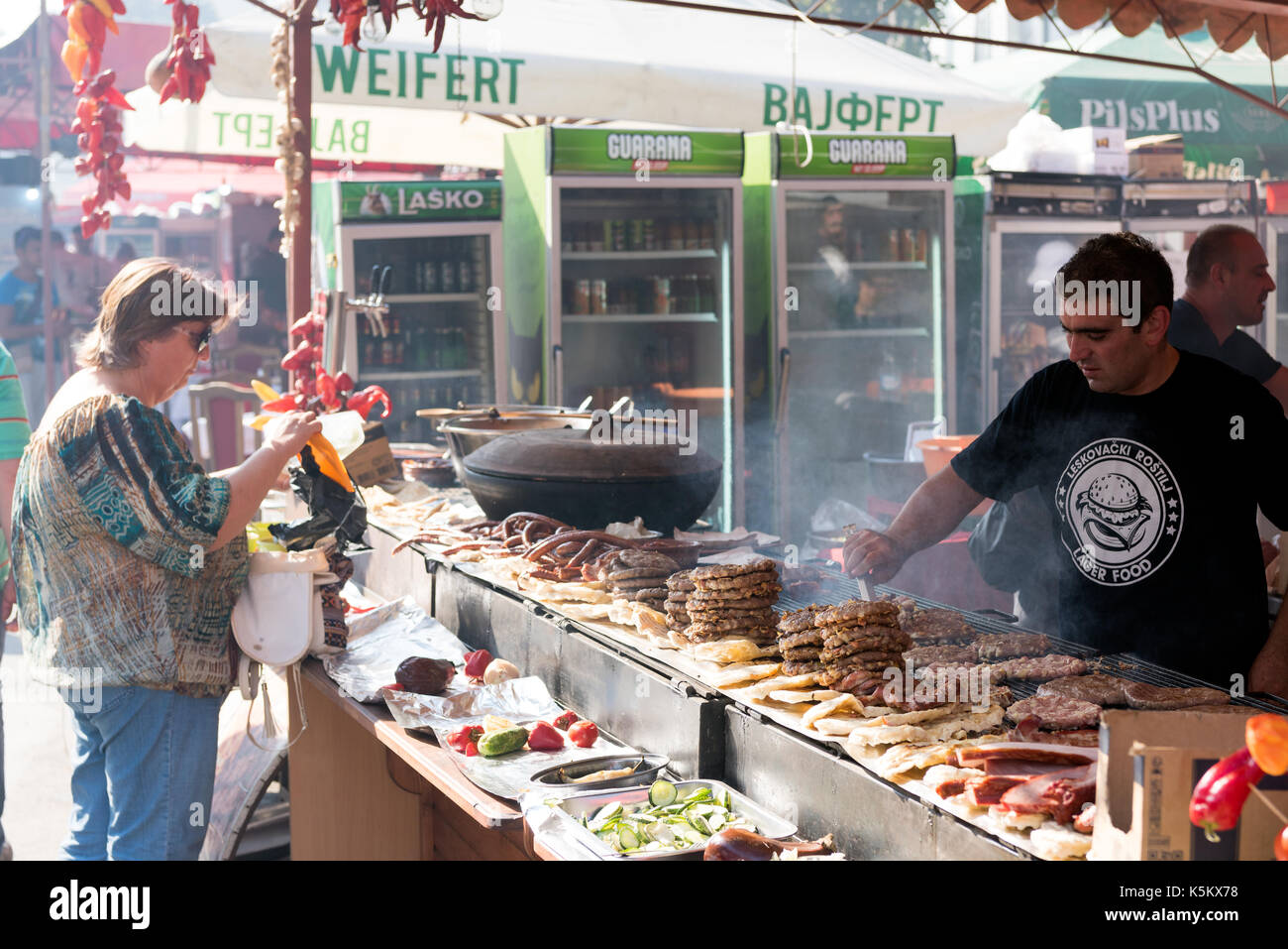The yearly Leskovac Grill Festival, also known as the barbecue week ...