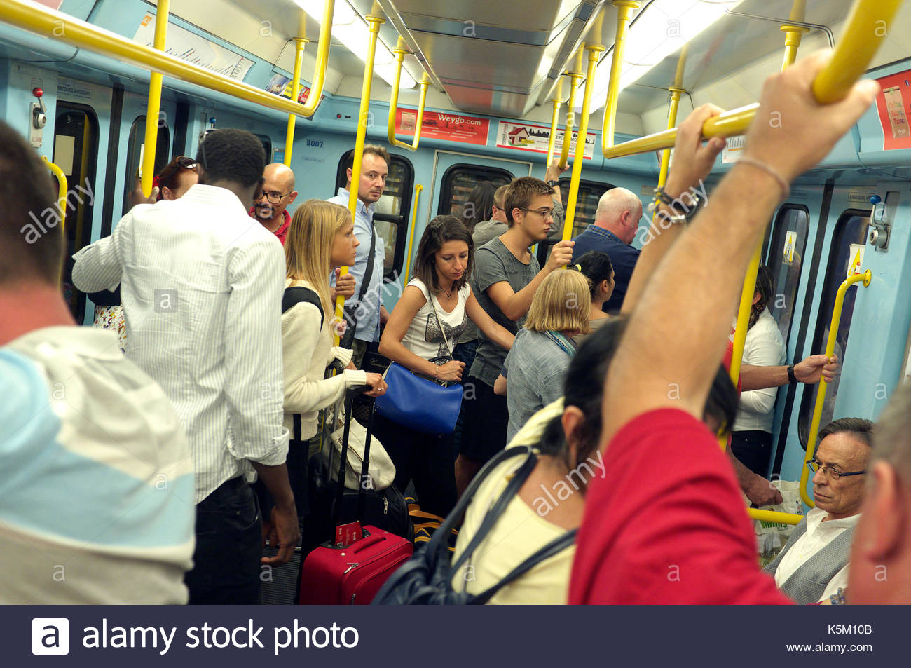Overcrowded Train Carriage High Resolution Stock Photography and Images ...