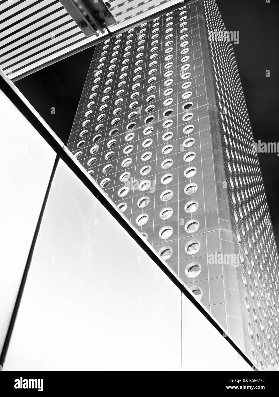 Circle Windowed Building Abstract Stock Photo - Alamy