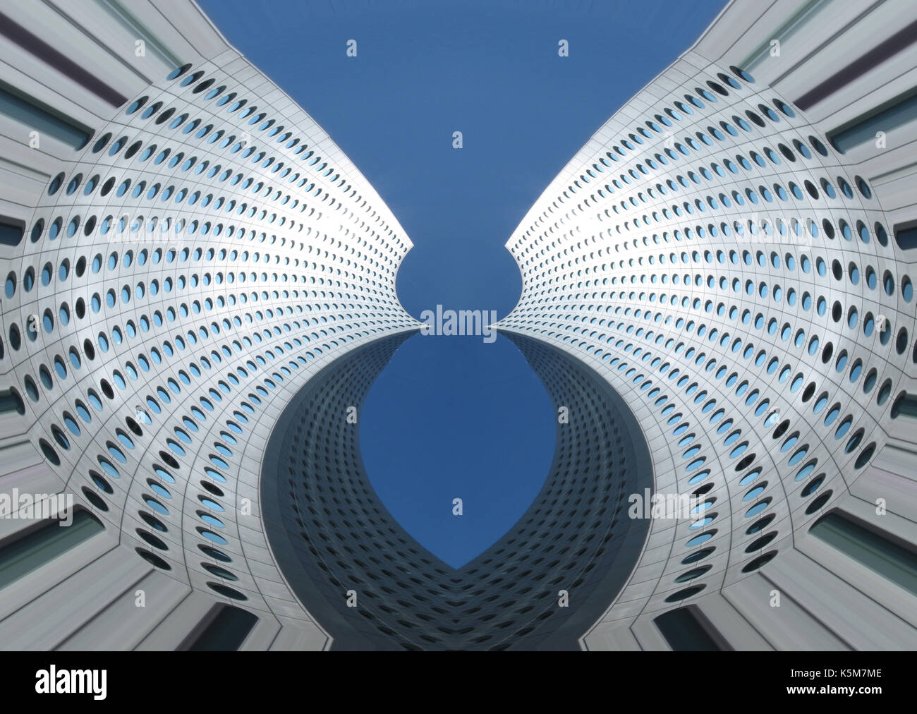Circle Windowed Building Abstract Stock Photo - Alamy