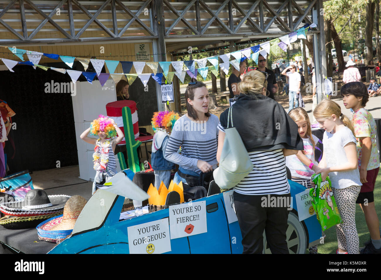 Australian school fete for the community includes games,stalls and ...