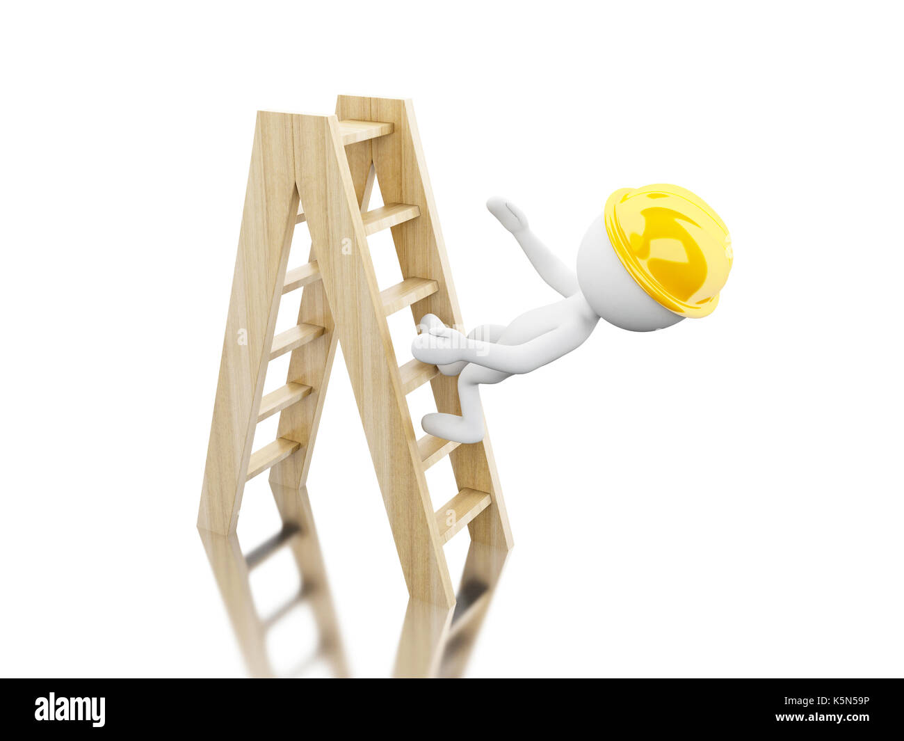 Man falling off ladder High Resolution Stock Photography and Images - Alamy