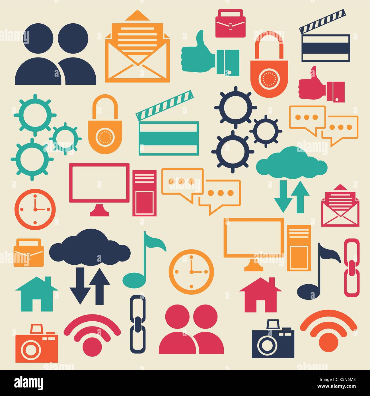 Social media technology Stock Vector Image & Art - Alamy