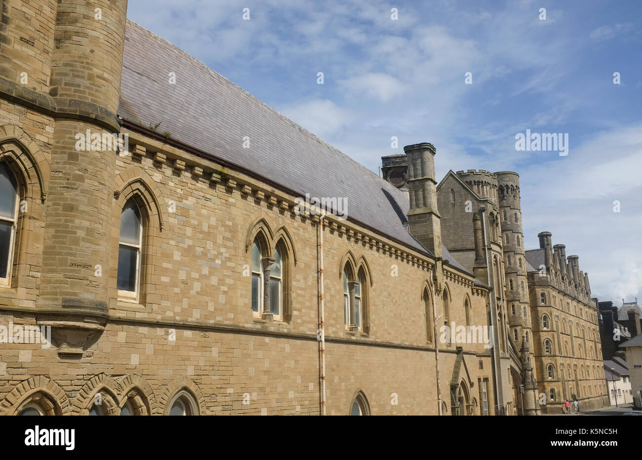 Buildings used by the University of Wales in Aberystwyth Stock Photo ...