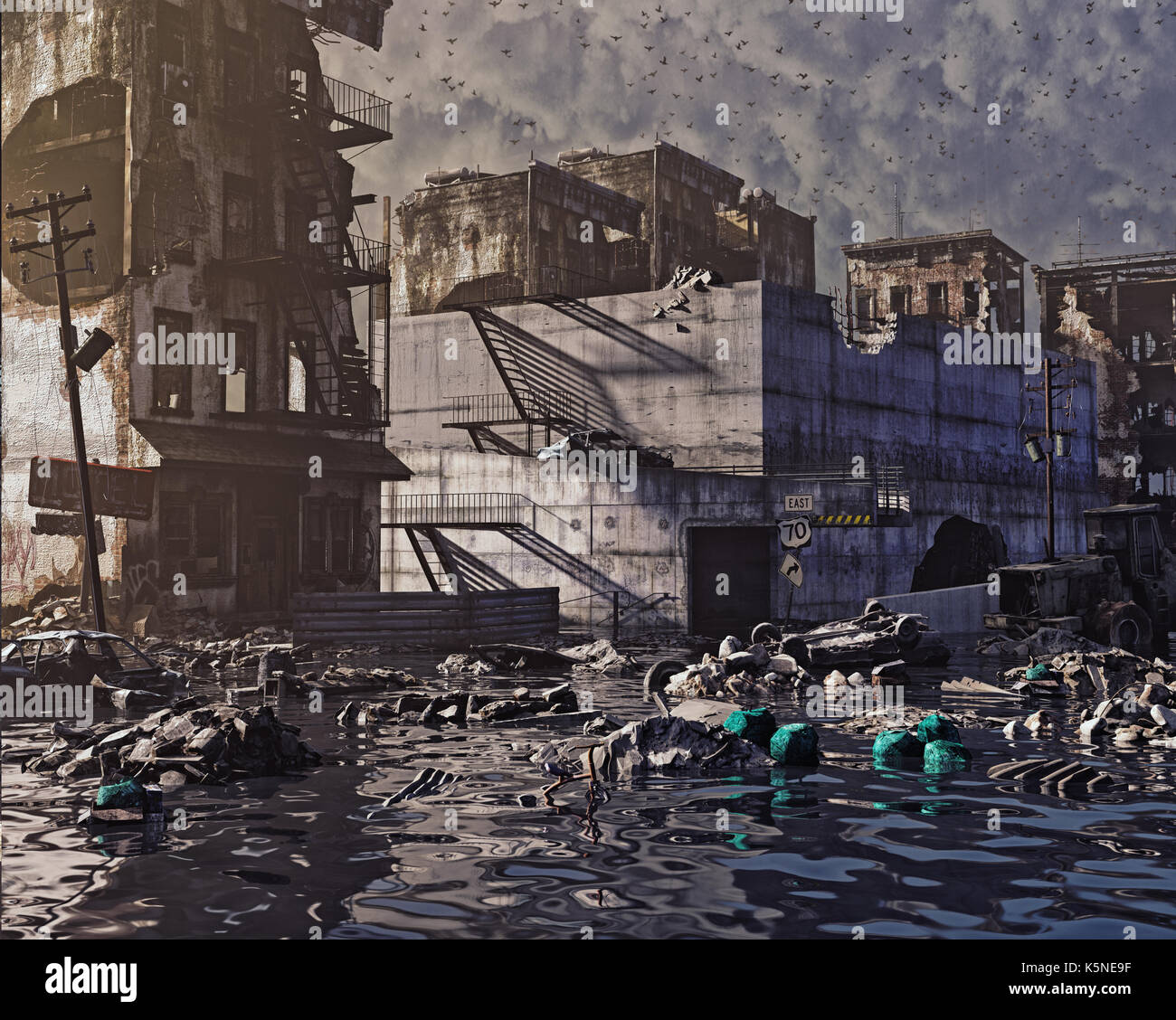 Post apocalyptic street hi-res stock photography and images - Alamy