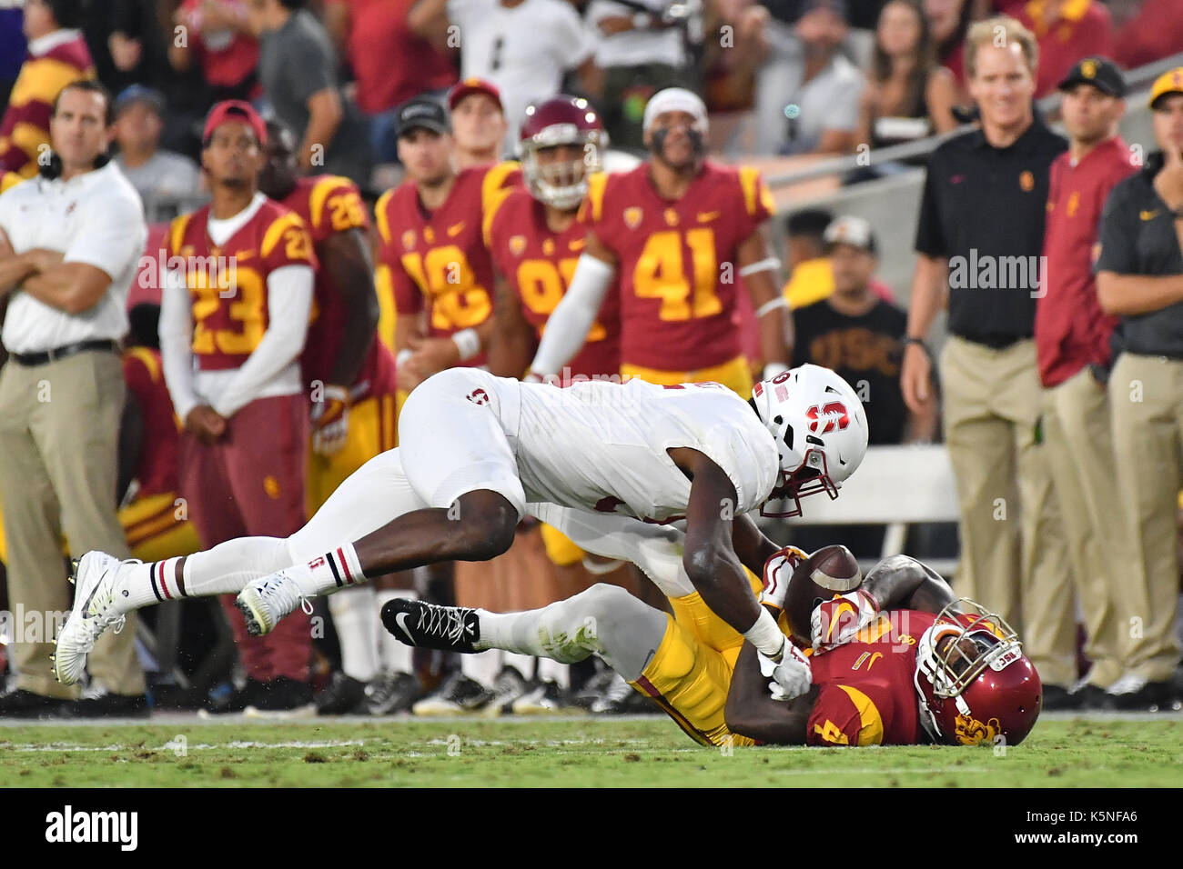 Los Angeles, CA, USA. 9th Sep, 2017. USC Trojans wide receiver Steven ...
