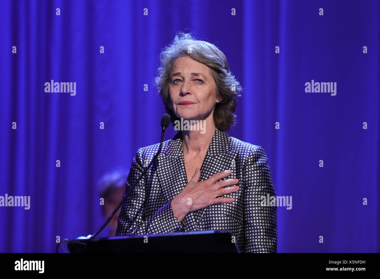 VENICE, ITALY - SEPTEMBER 09: British actress Charlotte Rampling ...