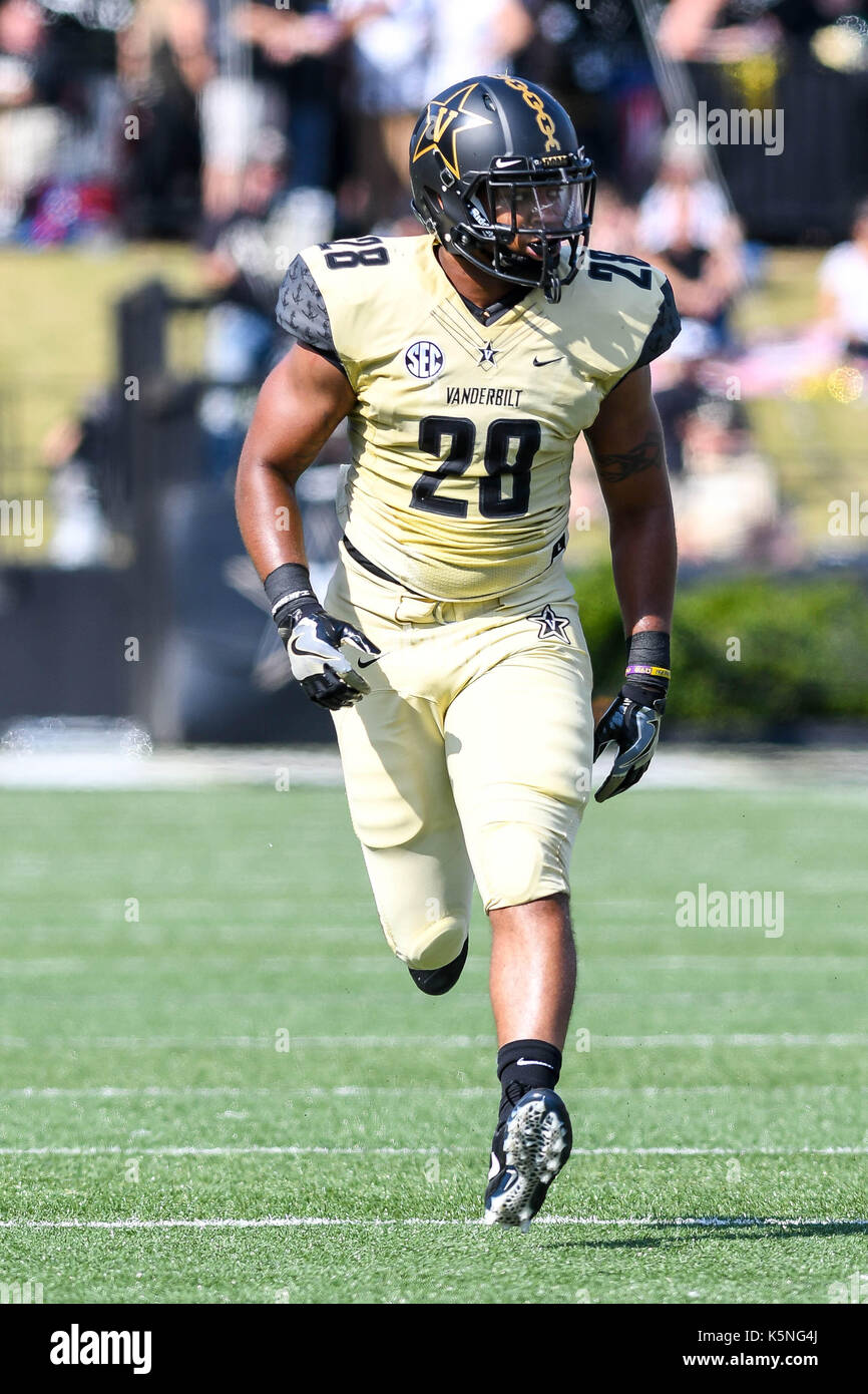 Nashville, TN, USA. 2nd Sep, 2017. Vanderbilt Commodores defensive back ...