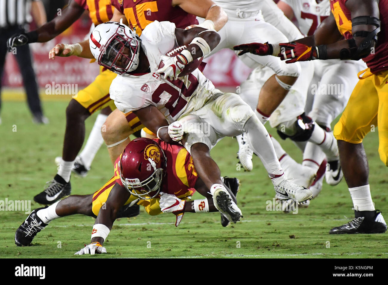 Los Angeles, CA, USA. 9th Sep, 2017. Stanford Cardinal running back ...